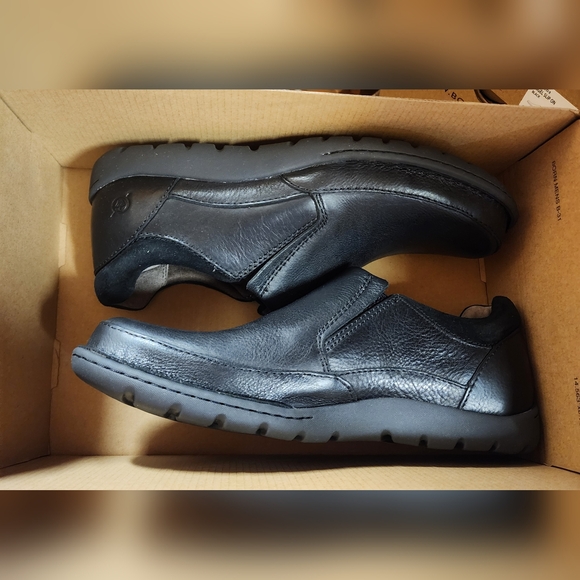 Born | Shoes | Brn Nigel Mens Black Leather Slipon Shoes | Poshmark